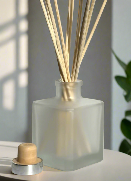 Frosted Glass Cube Reed Diffuser – Weekend Wanderlust Soap Co