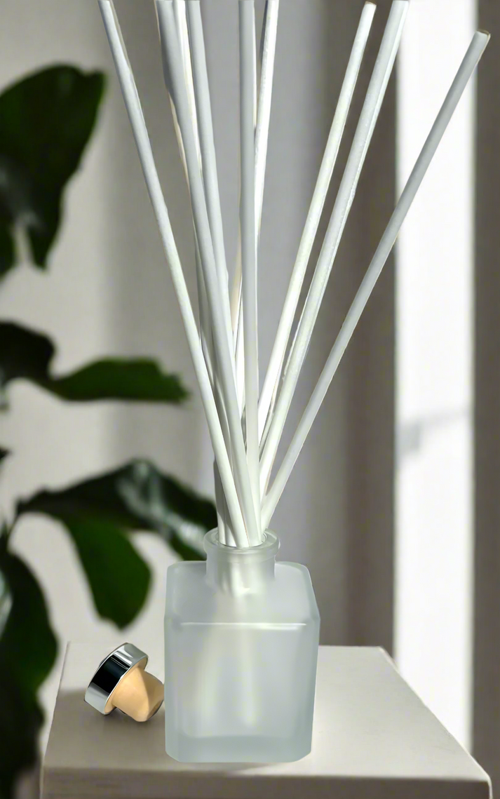 Frosted Glass Cube Reed Diffuser – Weekend Wanderlust Soap Co